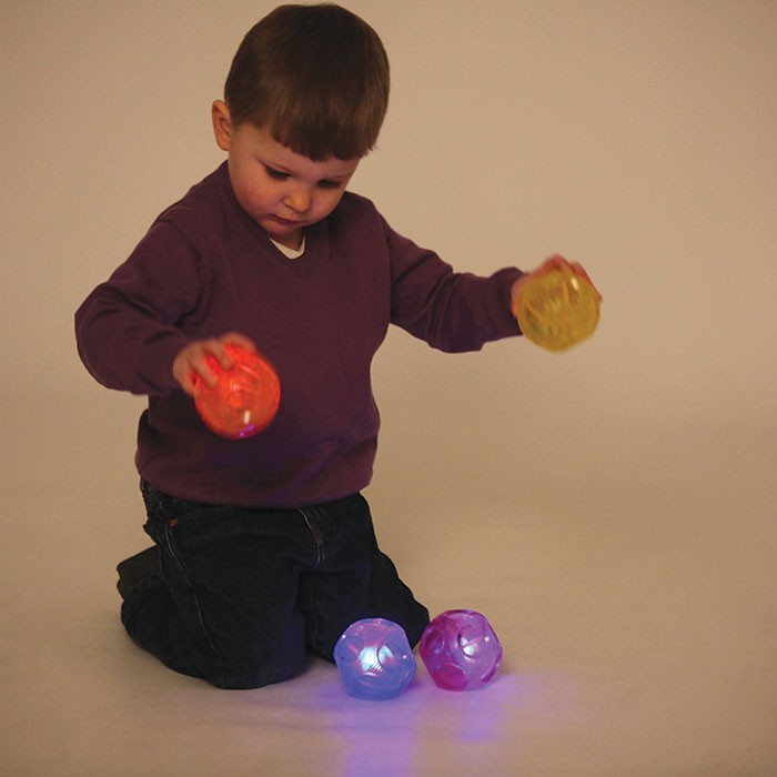 Sensory Flashing Balls - Irregular Bounce: Pack of 4 - Educational ...