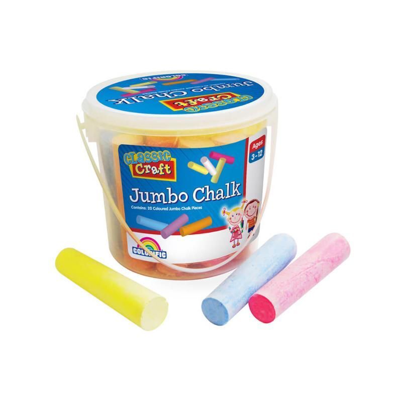 Classic Craft Jumbo Chalk - Colorific (CLR-104452) Educational ...