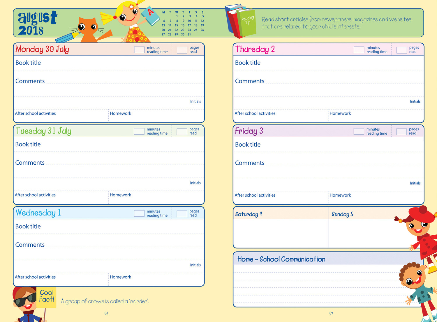 ReadingTrek 2018 - Home Reader Diary: Years K-4 - Createl Publishing ...