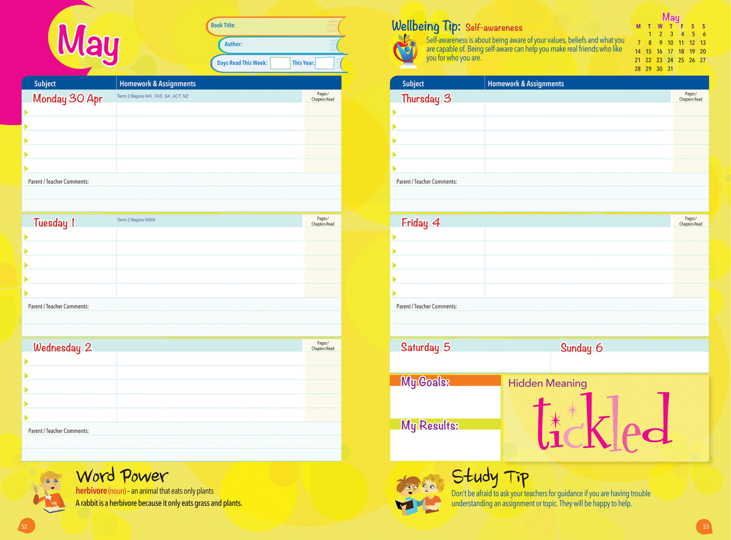 StudyTrek 2018 - Homework Diary: Years 4-7 - Createl Publishing ...