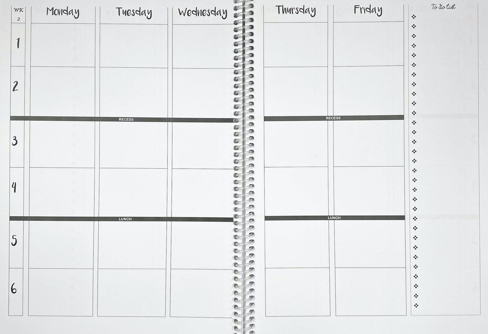 Teacher Weekly Planner - 6 Period (TT-6) Educational Resources and ...