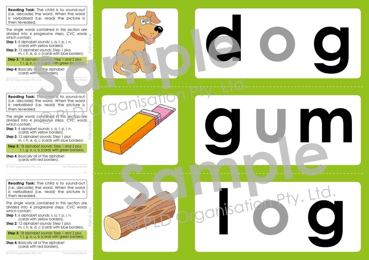 First Reading Words PLD Literacy Educational Resources And Supplies First Reading Words PLD Literacy Educational Resources And Supplies