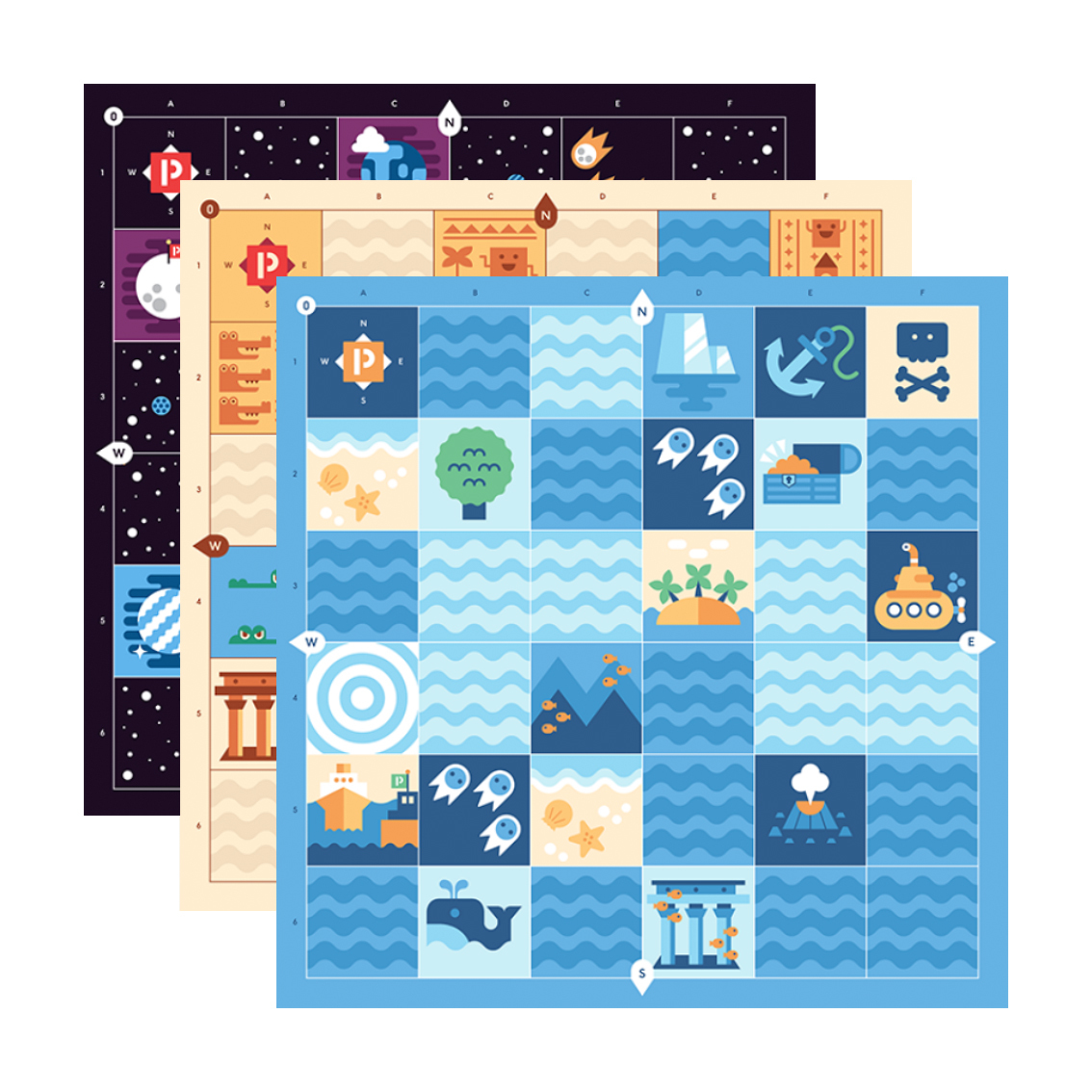Cubetto - Adventure Pack Map and Story Book: Ocean - Primo Toys ...