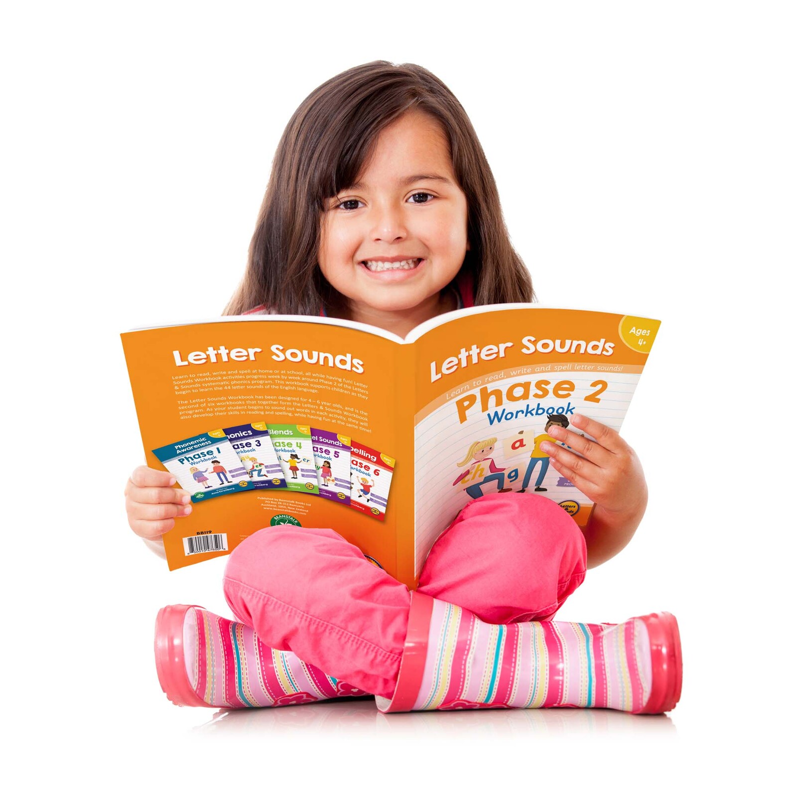 Phase 2 Letter Sounds Workbook - 12 Pack - Beanstalk Books (JL-BB916 ...
