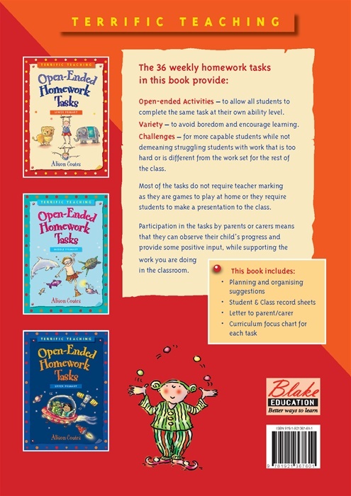 Terrific Teaching - Open-Ended Homework Tasks: Book 1 - Lower Primary ...