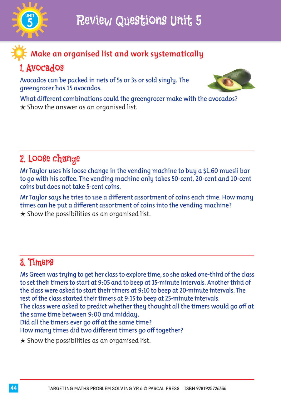 Targeting Maths - Problem Solving: Year 6 - Pascal Press (9781925726336 ... Targeting Maths - Problem Solving: Year 6 - Pascal Press (9781925726336 ...