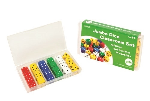 Jumbo Dice Classroom Set - Edx Education (16085C) Educational Resources ...