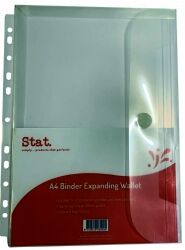 Stat Expanding Binder Wallet - A4: Clear (Pack of 10) - Sovereign ...
