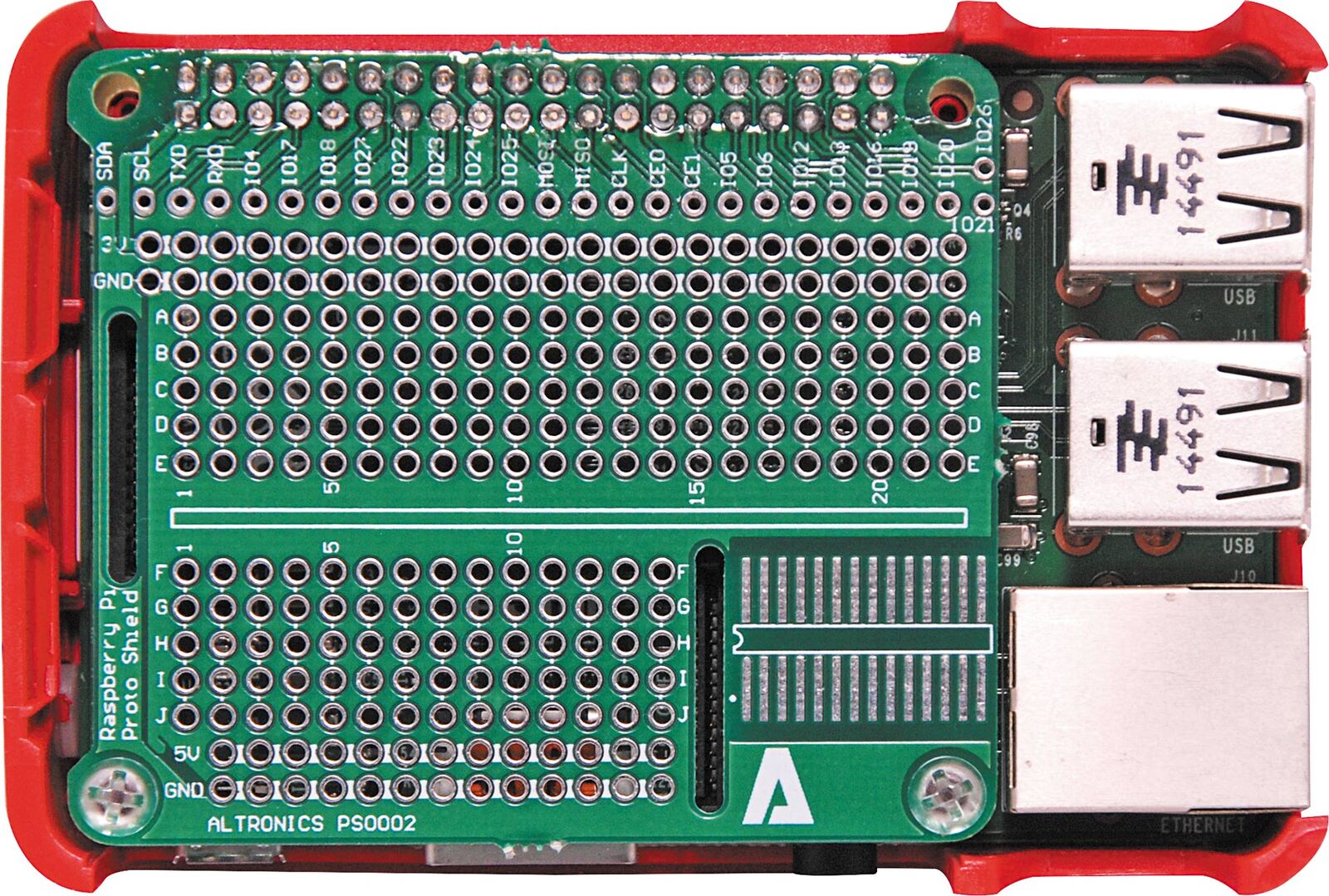 Raspberry Pi CaseHAT SOIC28 Prototyping Board - Inventa (ALT-Z6413 ...
