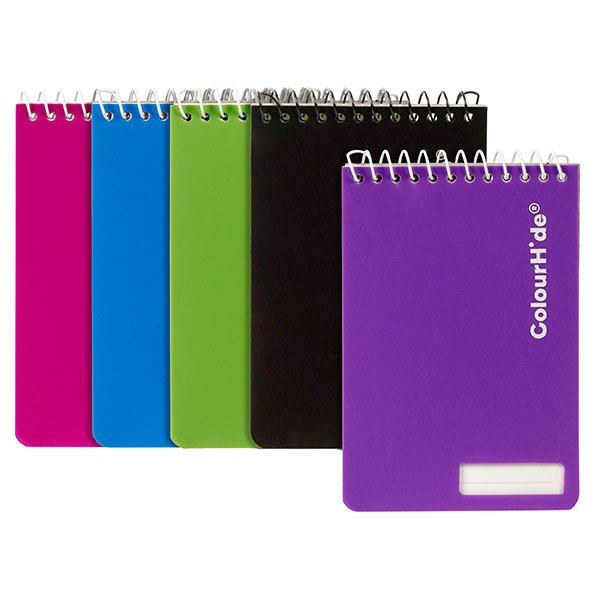 Colourhide Notebook - 112x77mm Pocket (Assorted): 96 Pages (Pack of 5 ...