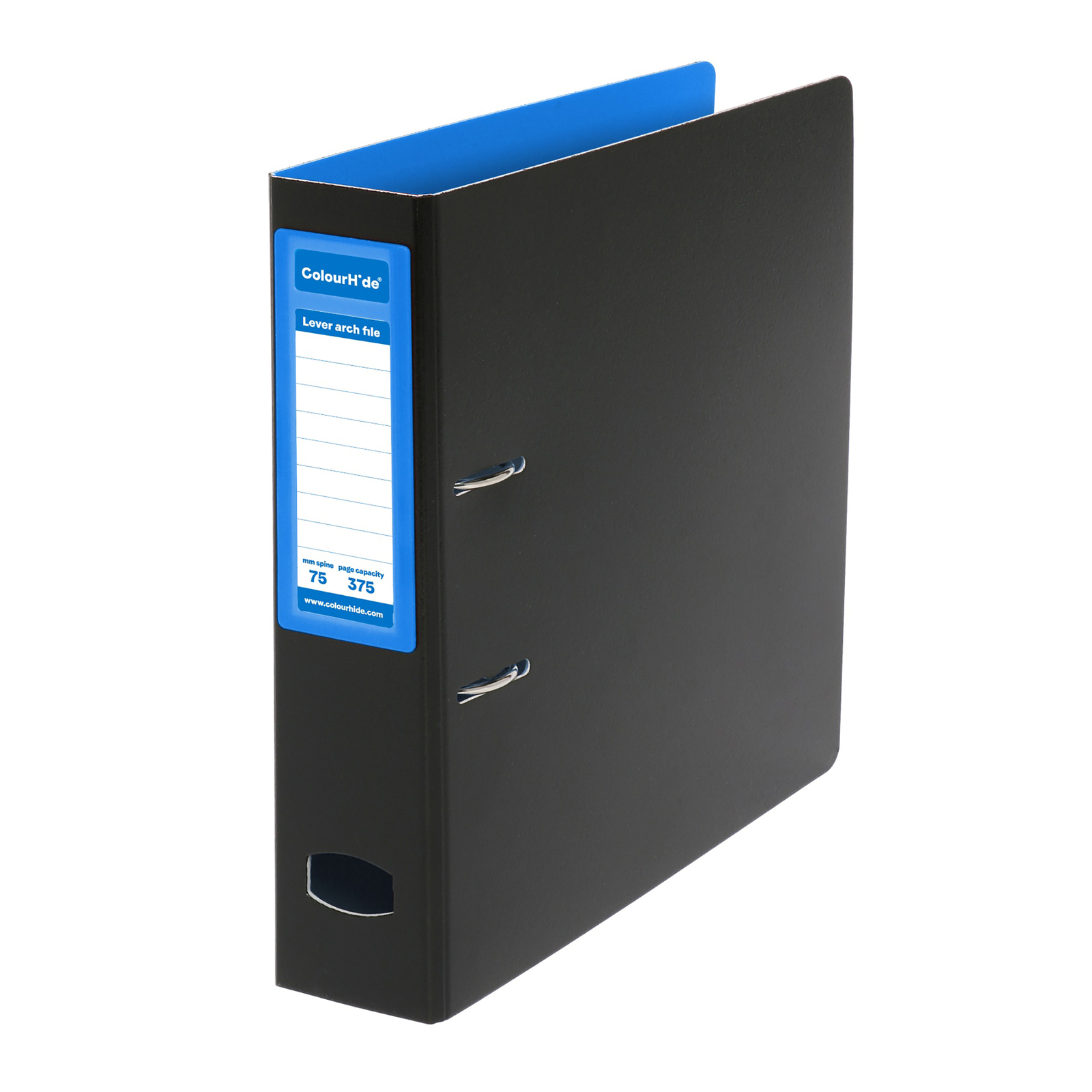 Lever Arch File (Blue/Black) 75mm - ColourHide (COL-6603001 ...