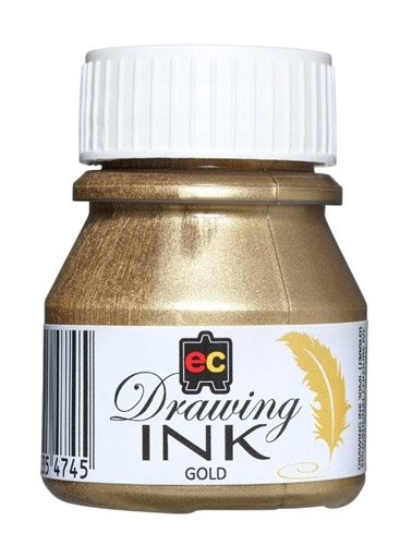 Drawing Ink 30ml - Gold - Educational Colours (I30GLD) Educational ...