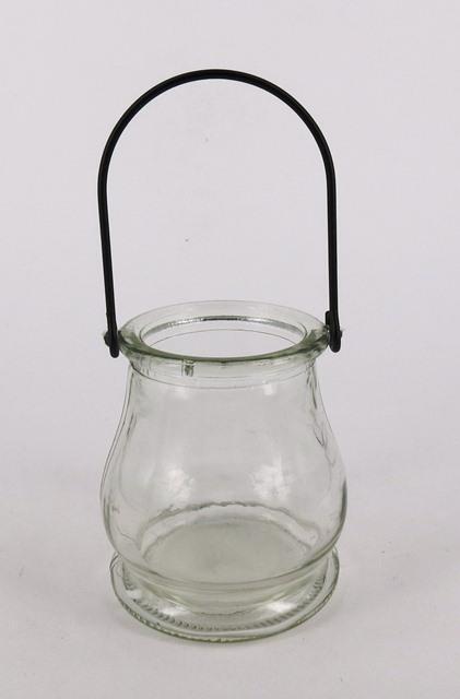 Glass Lantern w/Wire Handle - Pack of 6 - Shamrock (JGL5106 ...