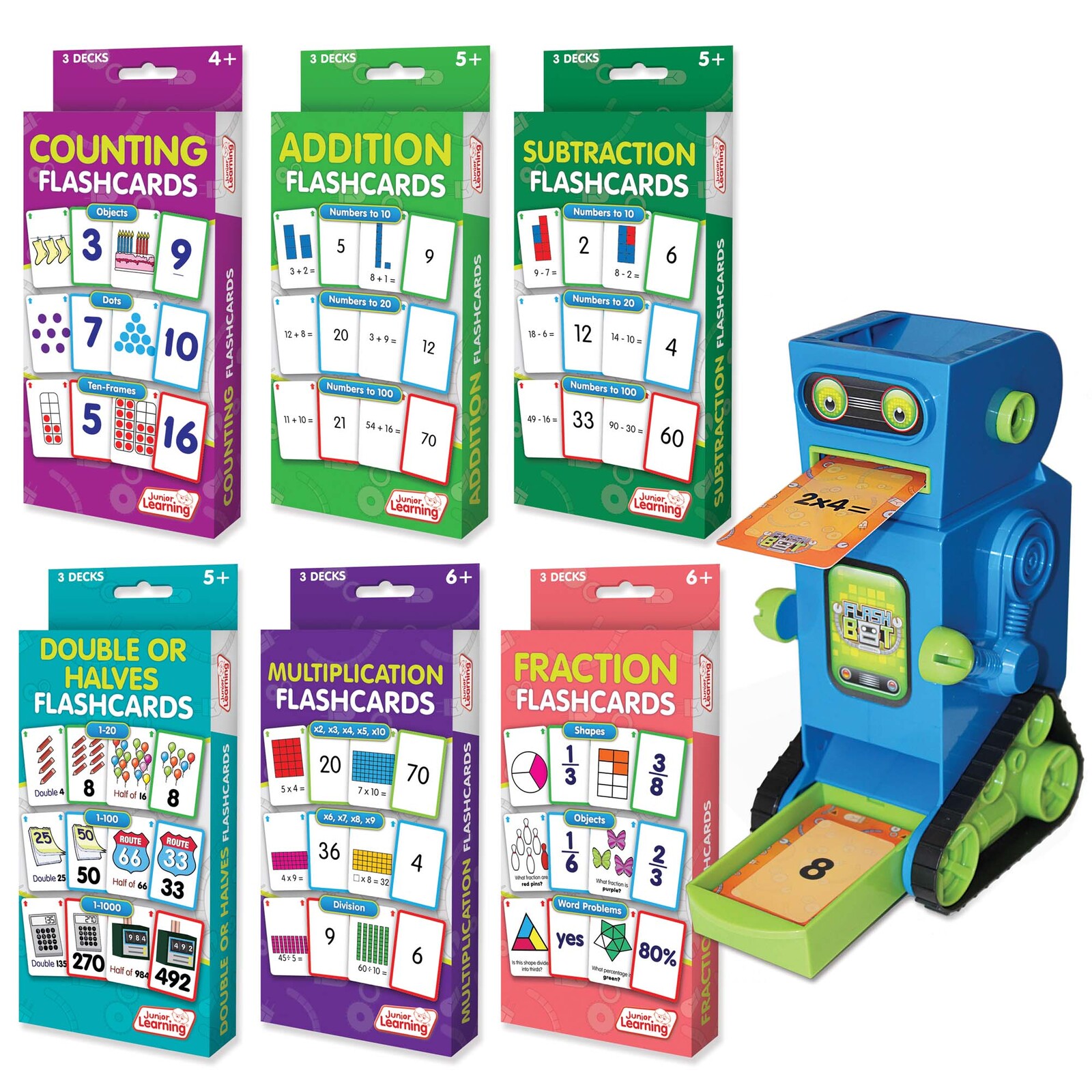 Flashbot Numeracy Set - Junior Learning (JL975) Educational Resources ...