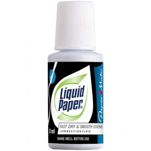 Liquid Paper Correction Fluid - Bond White (Box of 12) - Papermate (PAP ...