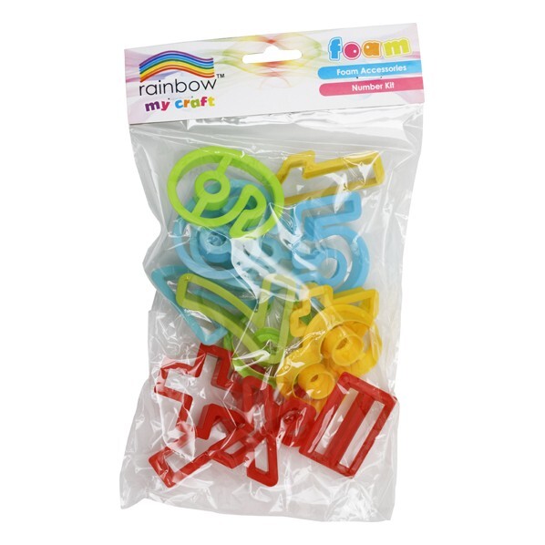 Foam Accessories - Number Kit - Rainbow (RMCFAKNK) Educational ...