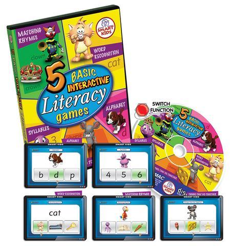5 Basic Literacy Games CD-ROM – Multi-User Licence - Smart Kids (SK ...