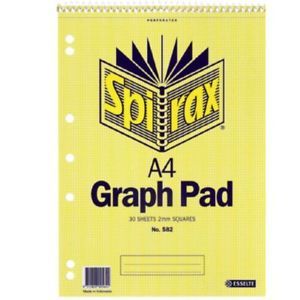 Spirax Graph Book 582 (A4) - 2mm: 30 Leaf (Pack of 10) (SPI-55236 ...