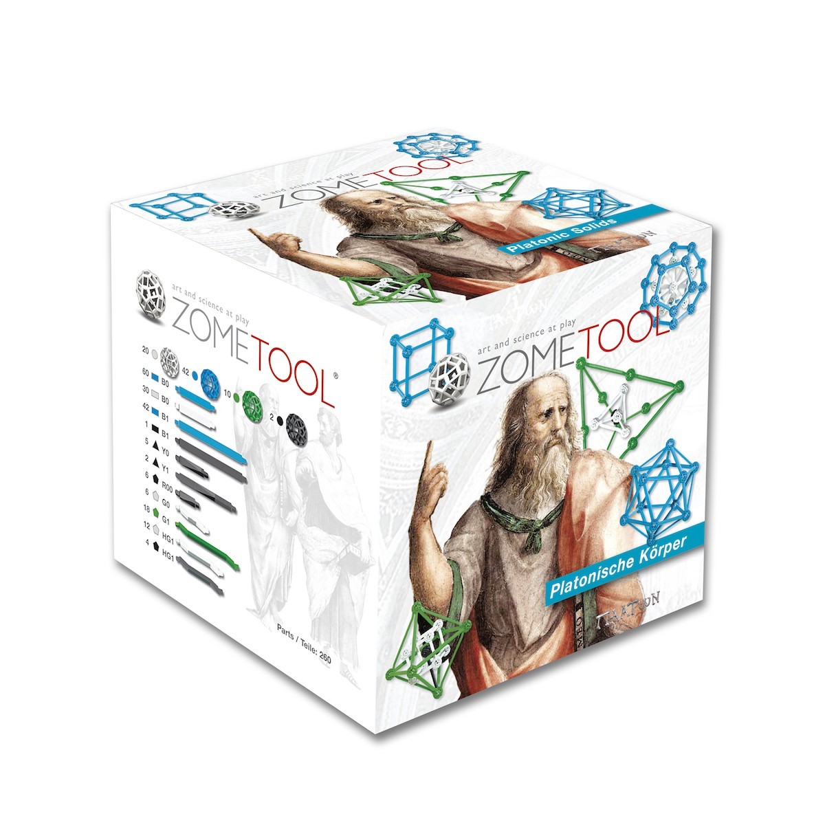 Zometool - Project Kit: Platonic Solids (ZT-0B-SOL-PRJ) Educational ...