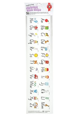 Alphabet Desk Strips - Teacher Superstore