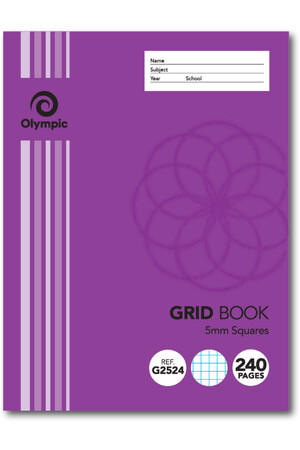 Olympic Project Book 335x245mm (Bugs) - 24mm Dotted Thirds: 64 Pages ...