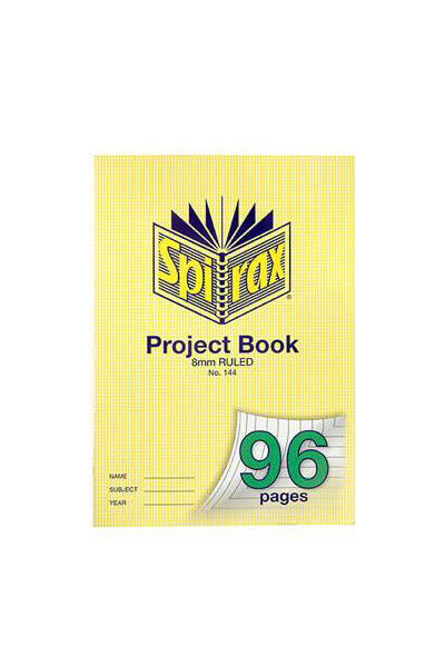Project Book - 96 Page: 8mm Ruled - Spirax (9312828569692) Educational ...