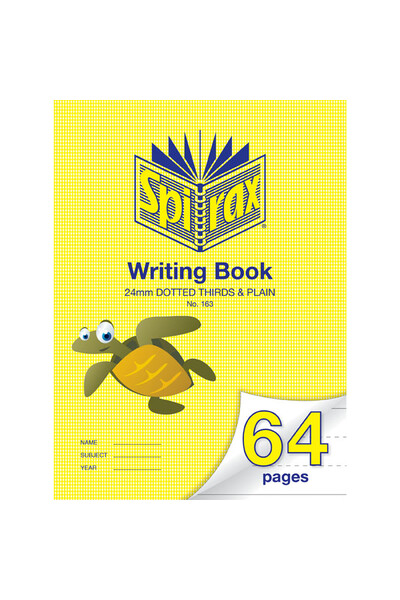 Spirax Writing Book - 24mm Dotted Thirds & Plain Educational Resources and Supplies - Teacher ...