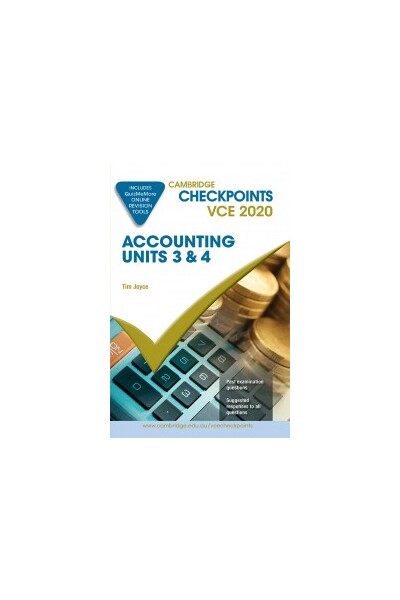 Cambridge Checkpoints VCE - Accounting: Units 3&4 (2020) - Cambridge University Press ...