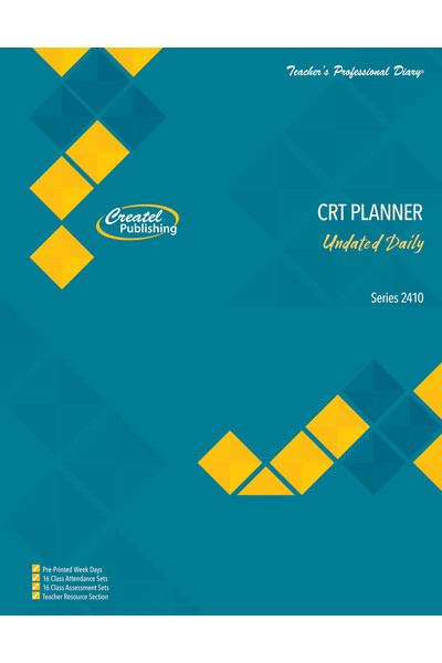 Casual Relief Teacher Undated Planner (Daily) - Wiro Bound - Createl ...