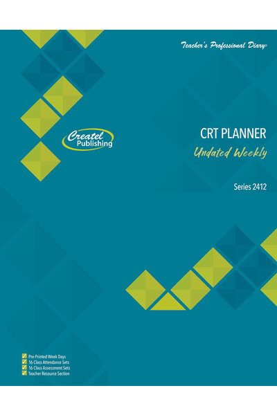 Casual Relief Teacher Undated Planner (Weekly) - Wiro Bound - Createl ...