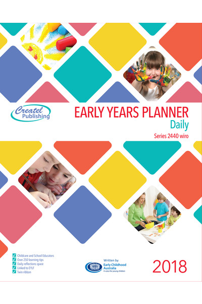 Early Years Daily Planner 2018 - Wiro Bound - Createl Publishing ...
