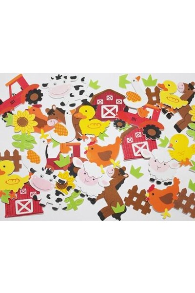 Foam Stickers - Farm (Pack of 60) - Shamrock (FSA7794) Educational ...