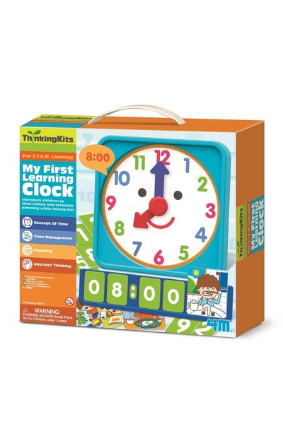 ThinkingKits - My First Learning Clock - 4M (JC-FSG4689) Educational ...