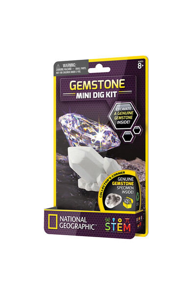 Gemstone - Mini Dig Kit - National Geographic (NGMDIGGEM) Educational ...