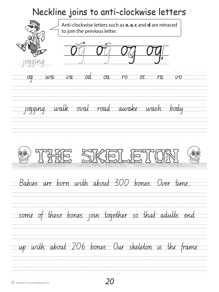 Handwriting Conventions NSW Year 5 Teachers 4 Teachers Educational 