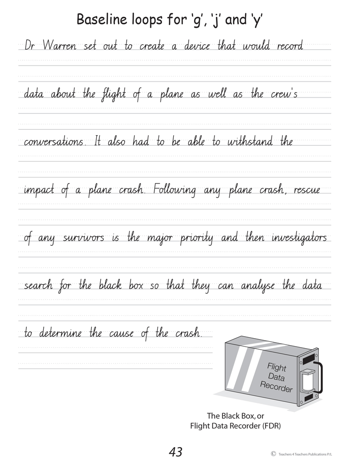 Handwriting Conventions NSW Year 6 Teachers 4 Teachers Educational 