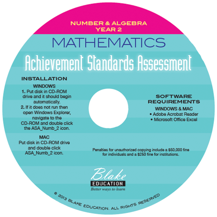 Achievement Standards Assessment - Mathematics: Number & Algebra - Year ...