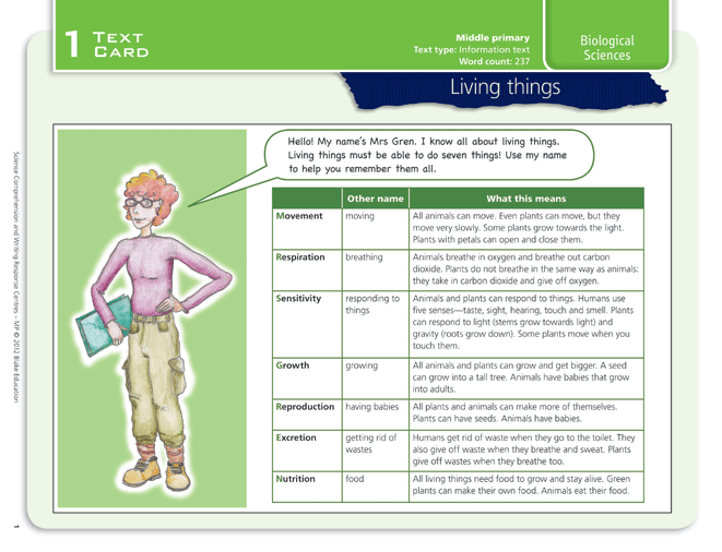 Blake's Learning Centres - Science Comprehension and Writing Response ...