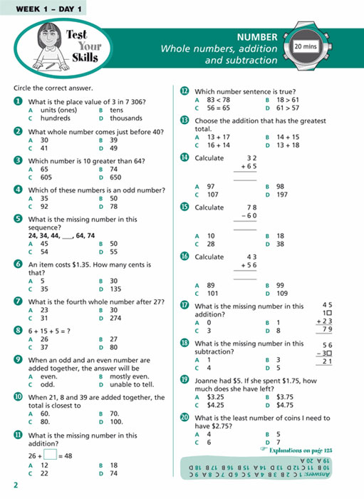 Excel Revise In A Month NAPLAN style Test Year 3 Pascal Press 