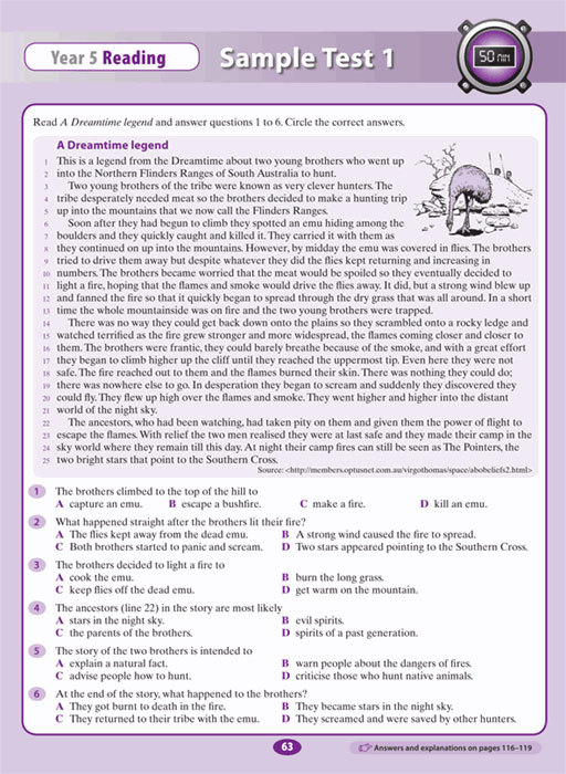 Excel NAPLAN Style Literacy Test Year 5 Pascal Press Educational Excel NAPLAN Style Literacy Test Year 5 Pascal Press Educational