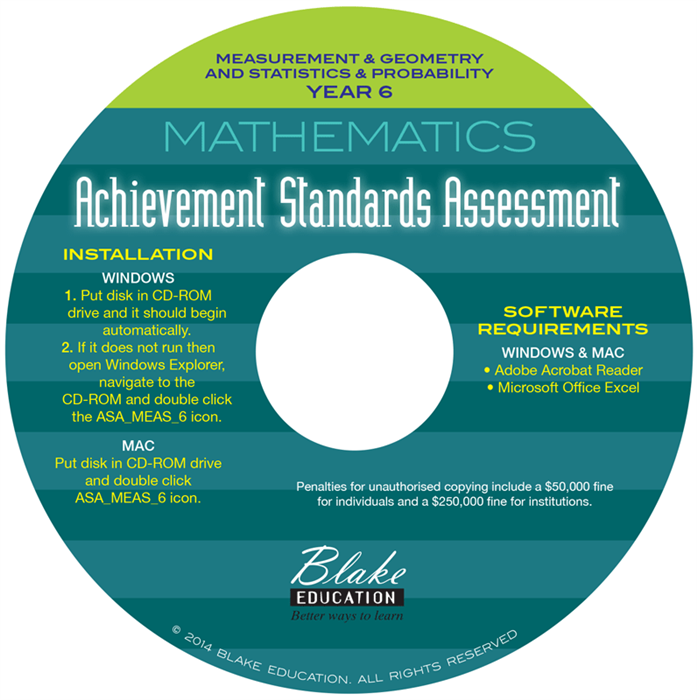 Achievement Standards Assessment - Mathematics: Measurement & Geometry ...