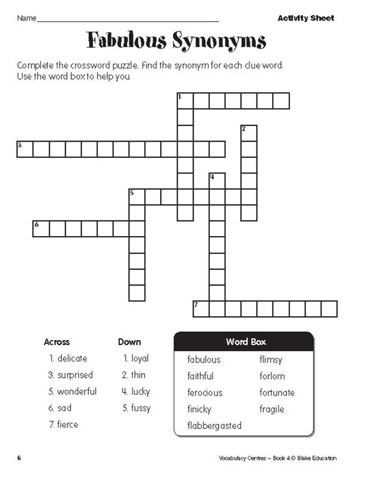 Blake's Learning Centres - Vocabulary Centres: Book 4 (Ages 8-9 ...