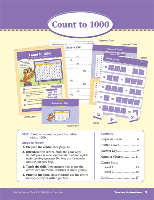 Blake's Learning Centres - Maths Centres: Year 2 - Blake Education ... Blake's Learning Centres - Maths Centres: Year 2 - Blake Education ...