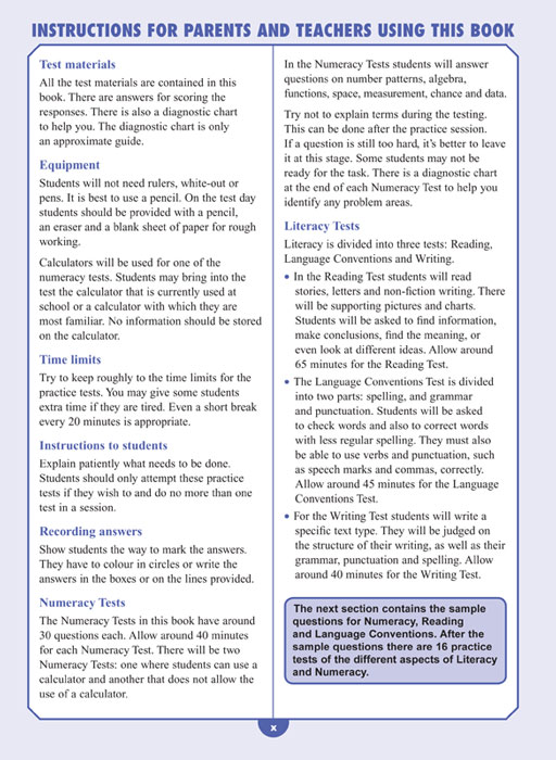 Excel NAPLAN Style Test Year 9 Pascal Press Educational Resources