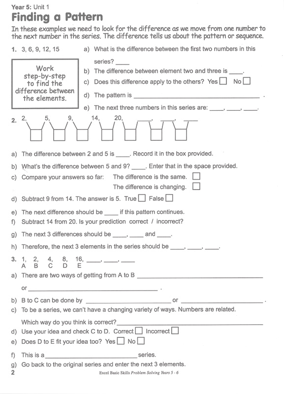 Excel Basic Skills - Problem Solving: Years 5-6 - Pascal Press ...