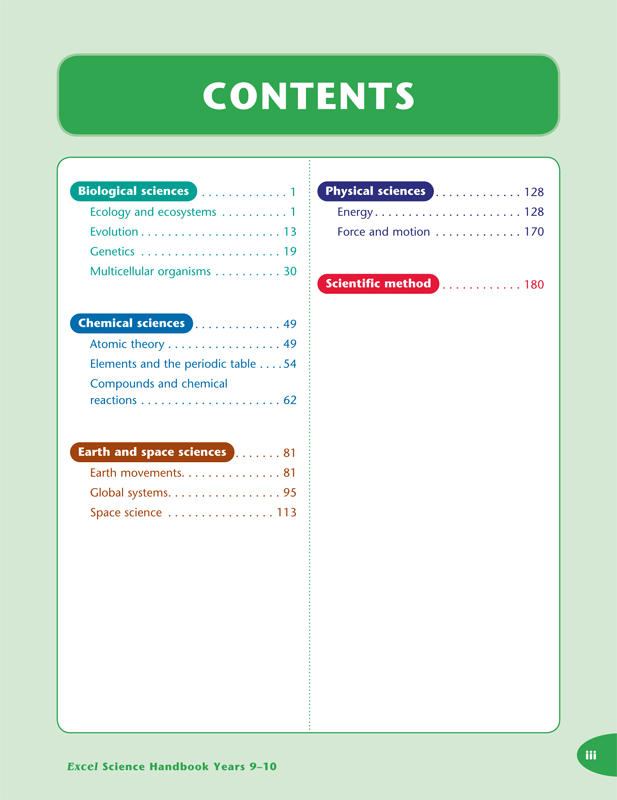 Excel Handbooks - Science Handbook: Years 7-8 - Pascal Press ...