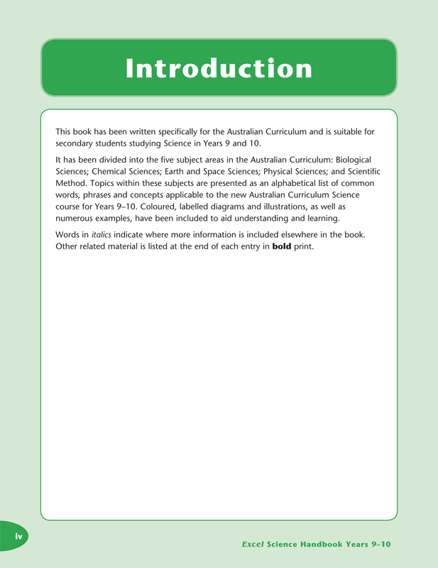 Excel Handbooks - Science Handbook: Years 7-8 - Pascal Press ...
