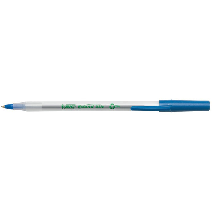 Ball Pen Bic Ecolutions Round Stic: 1.0mm Medium Point (Box of 50 ...