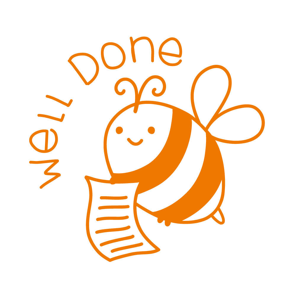 Well Done (Bee) - Merit Stamp – Teacher Superstore