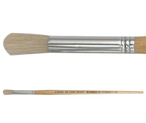 Hog Hair Brushes - Round: Size 8 (Pack of 12) – Teacher Superstore